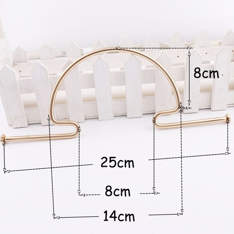 Golden Purse Handle Bag Handle Rectangle Handbag Handle Bag | Etsy