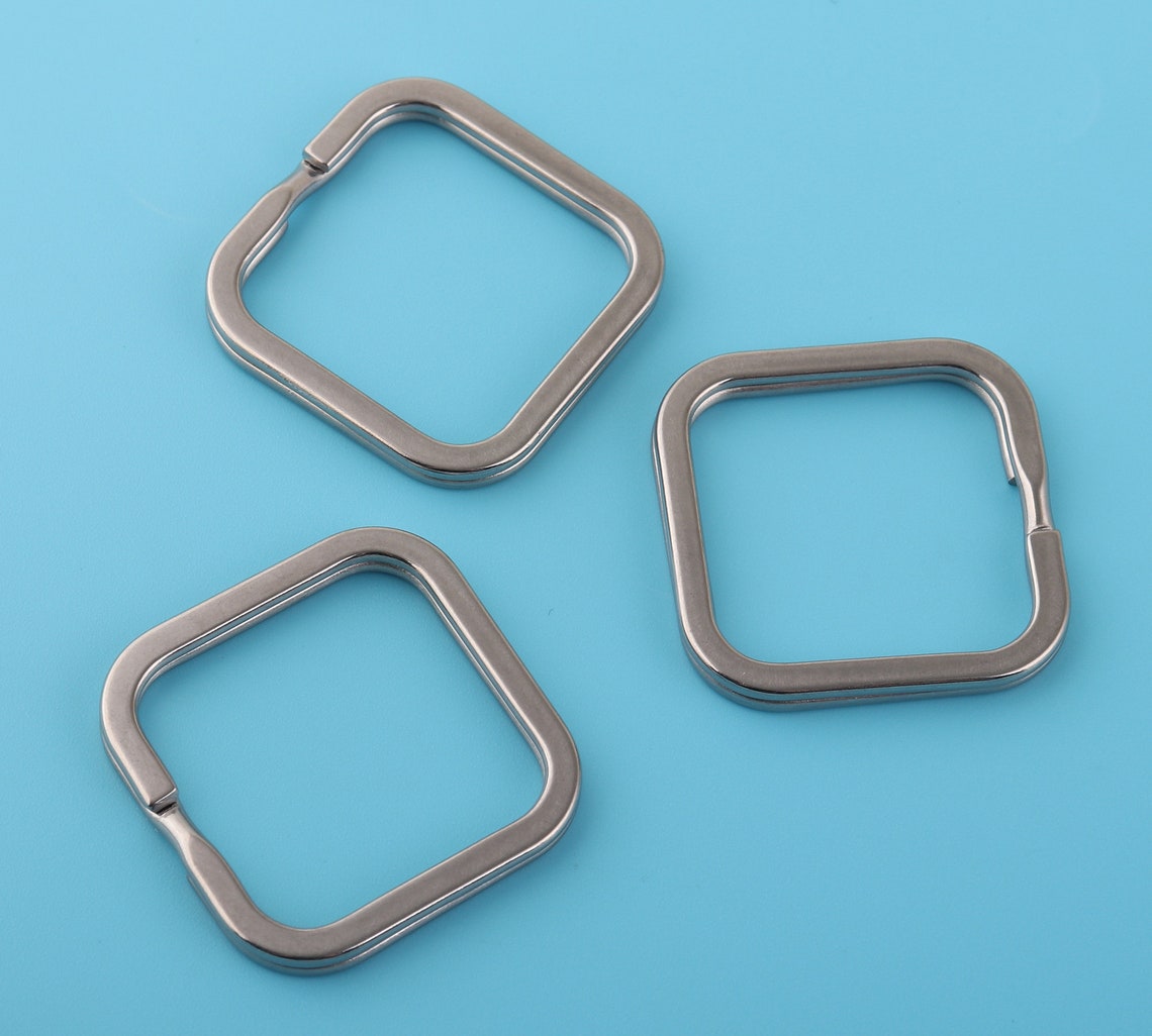 1inch Solid Stainless Steel Rectangular Key Chain Key - Etsy