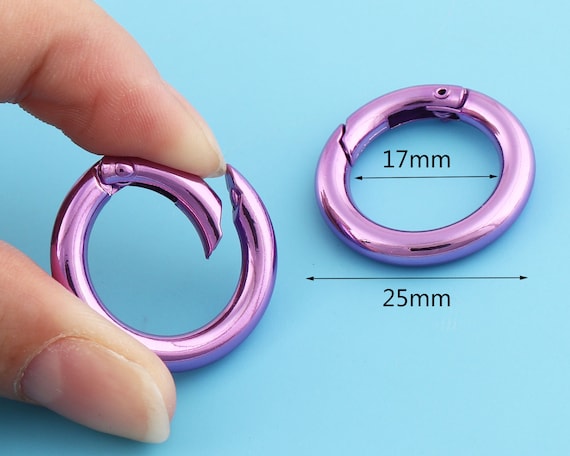 Spring Gate Ring O Ringround Gate Ring With Purple Colorout | Etsy