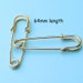 6pcs Large Safety Pin / Gold Pins Pins Eco-friendly Safety - Etsy