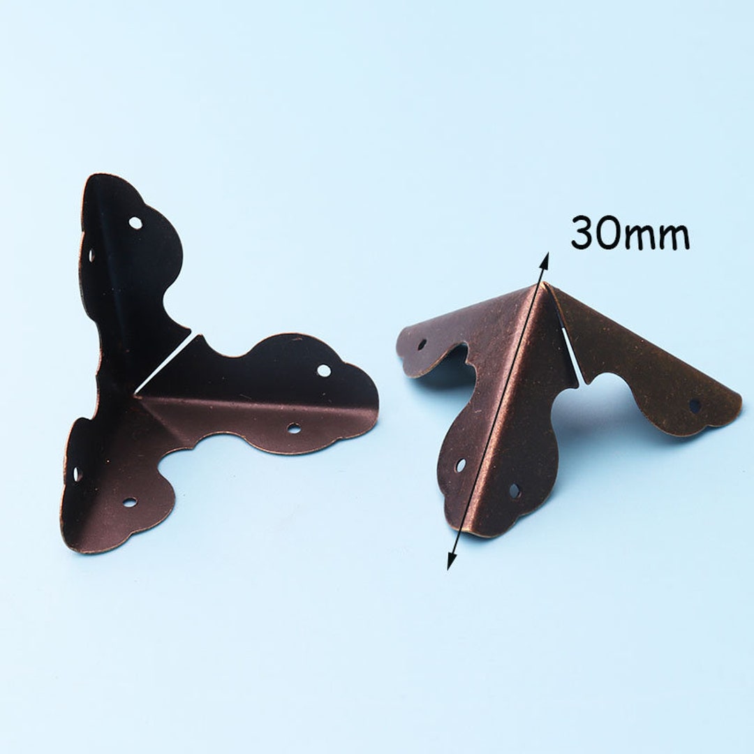 4pcs 30mm Book Corner Antique Bronze Corner Book Cover Making Book ...