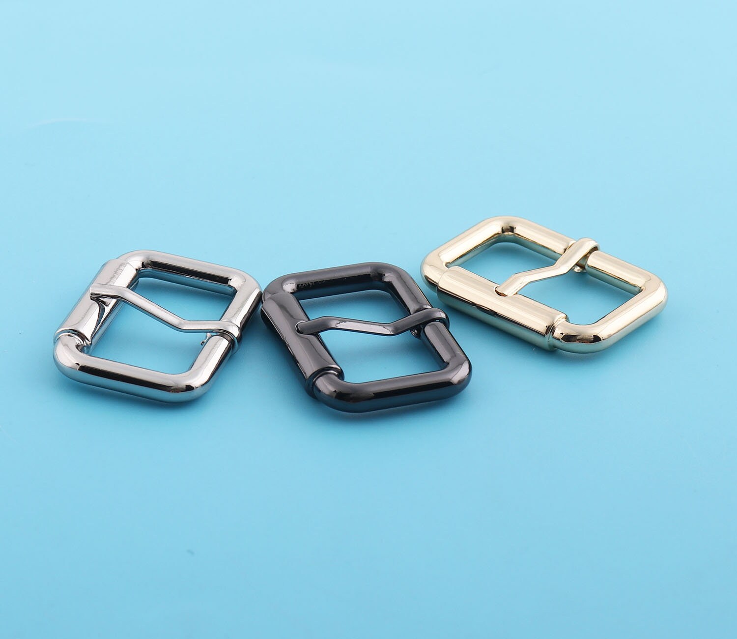 8pc 25mm Pin Buckles Metal Triglide Strap Slide Buckle Keeper ...