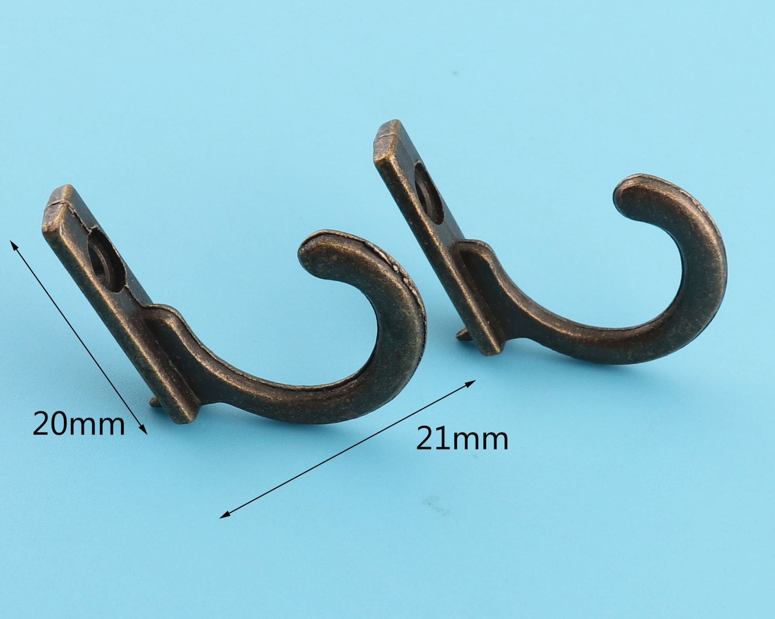Small Iron Hooks Key Hooks, Bronze Metal Hooks Wall Hooks,2021mm Towel ...