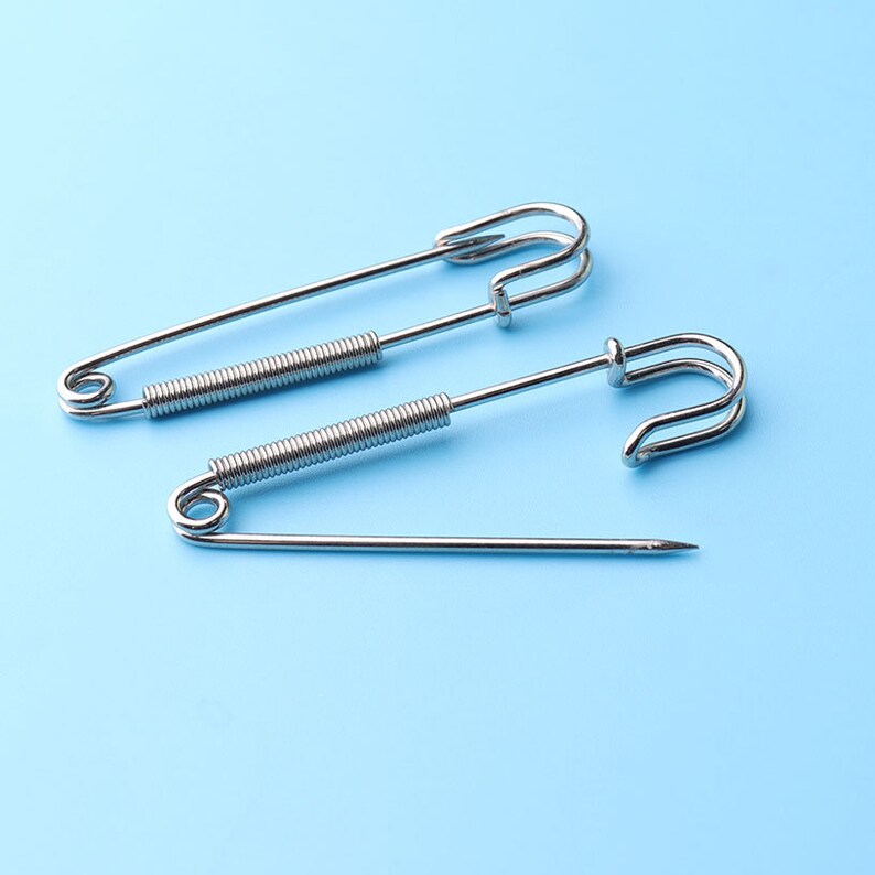 6pcs Pin con resorte, Pin de plata, 2''1/4 pulgadas, pin diy, grandes ...