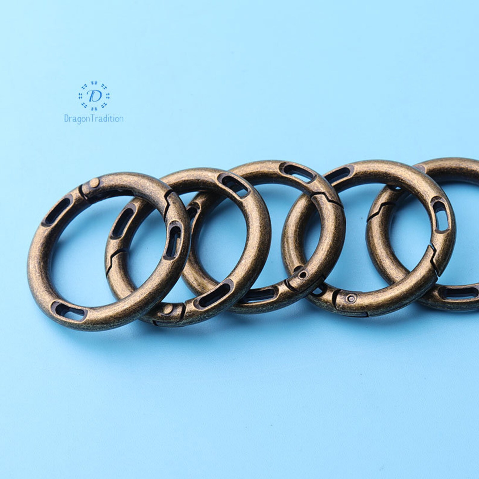 4pcs O Rings Bronze Alloy Oval Rings, Handbag Hardware/purse Hardware ...
