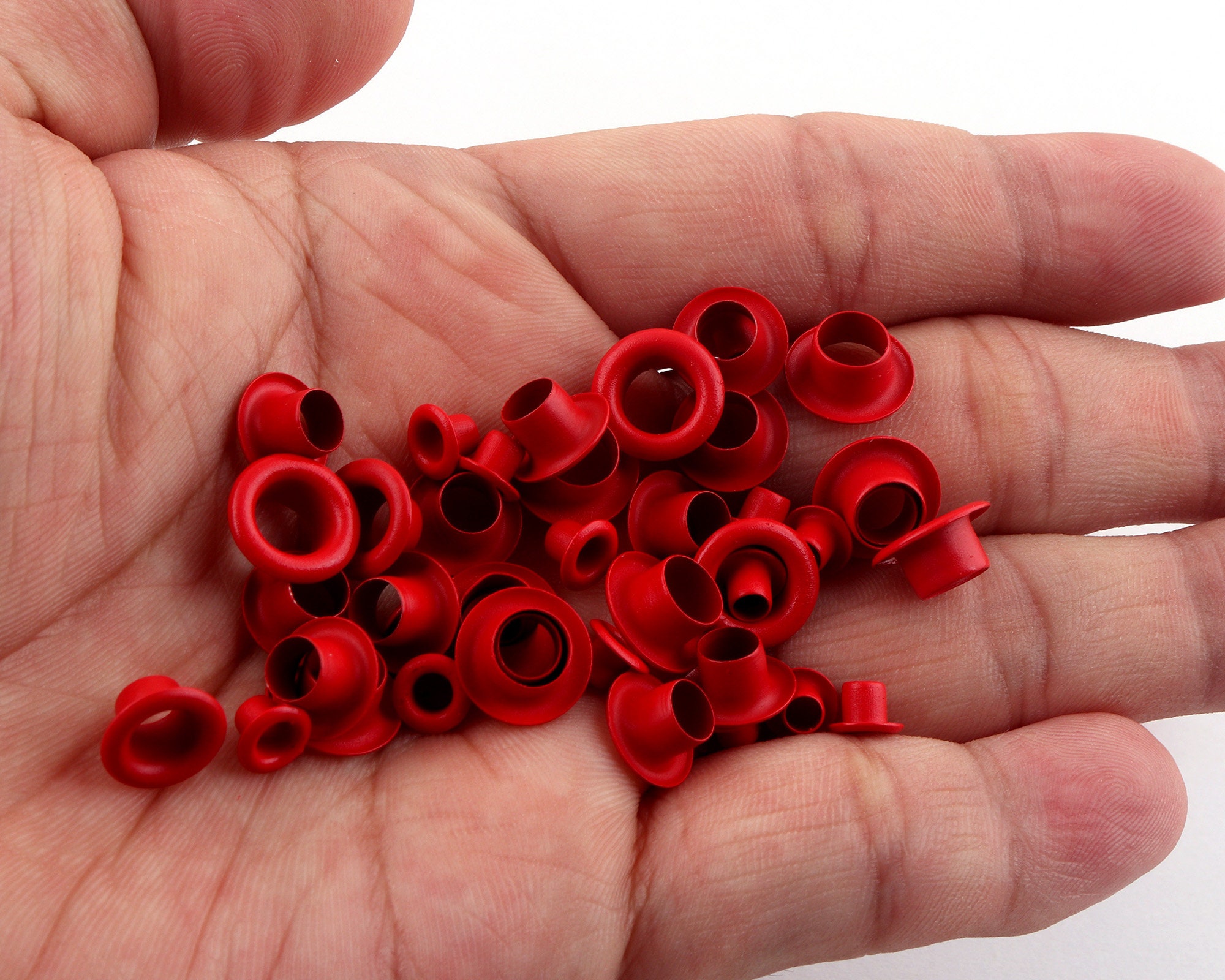 3-6mm Tiny Red Eyelets Grommets With Washers Metal Grommets - Etsy