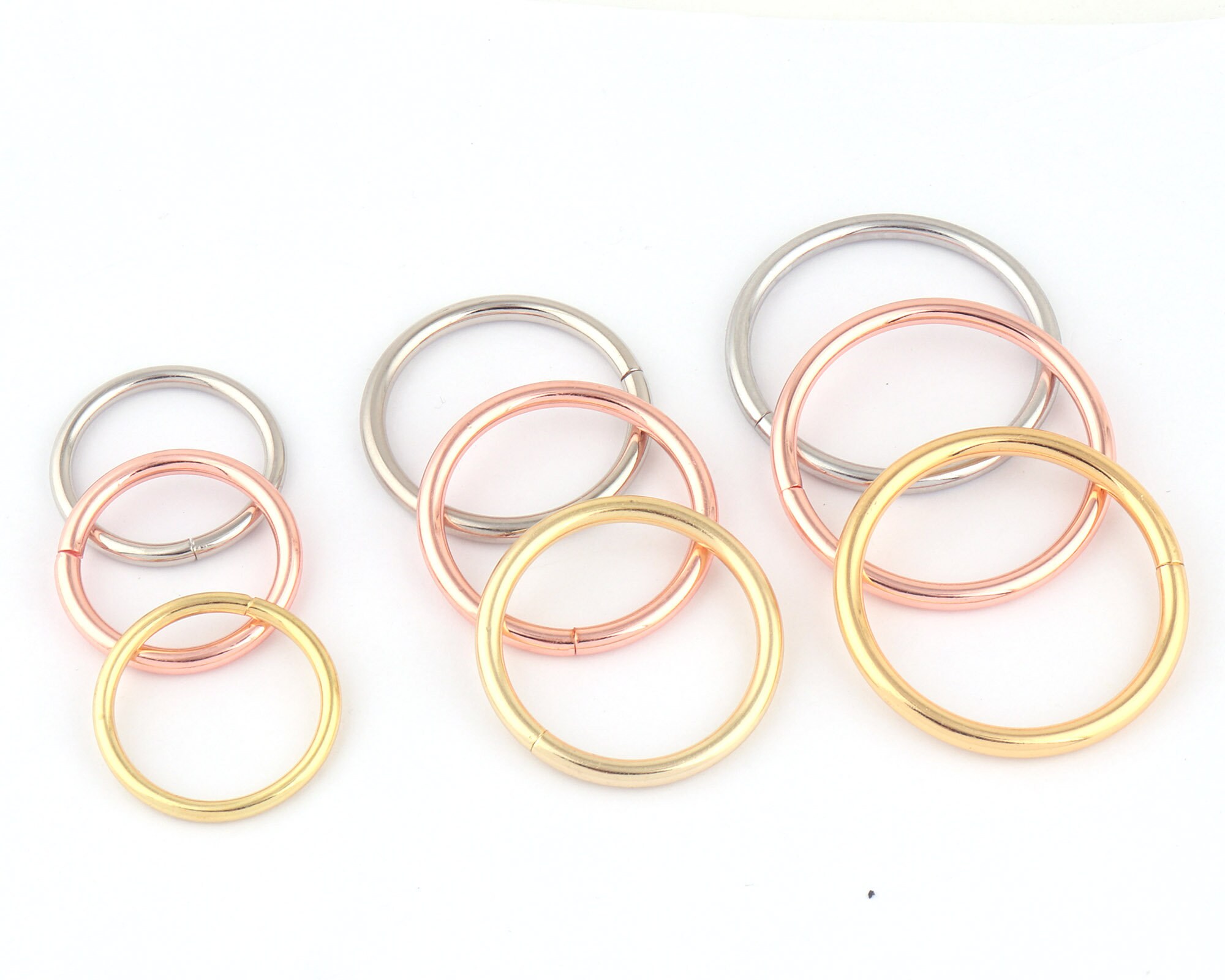 25-38mm split O ring slide adjustable buckle loop metal ring - Etsy 日本