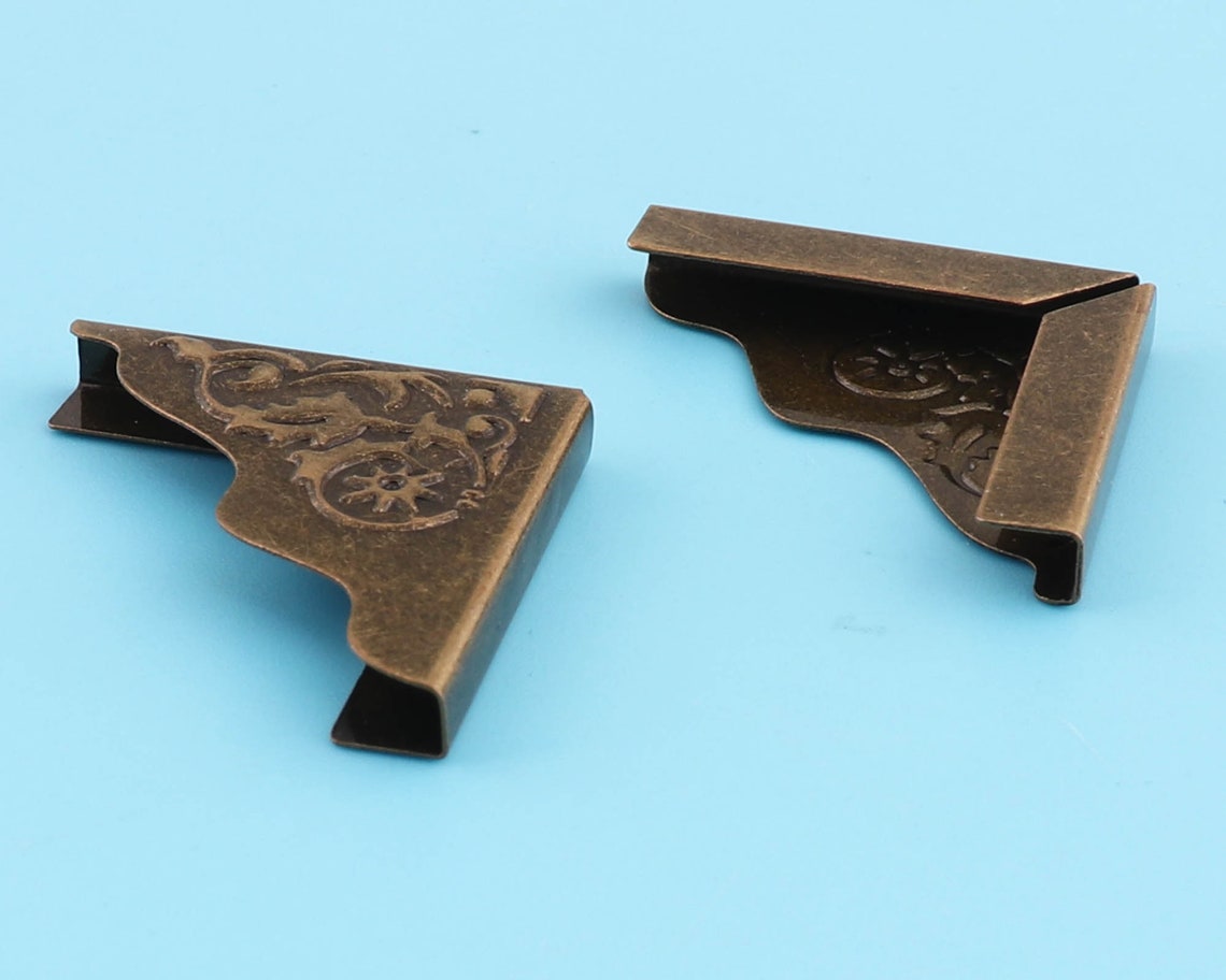 Metal Corner Protector Book Corners Purse Corner With 24*35 Mm Bronze ...