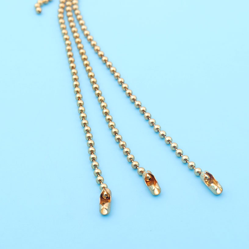 20pcs Ball Chain Silver Chain Label Chain Ball Making Bag - Etsy