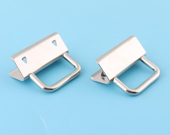 Silver Ribbon Clasps,200pcs Lanyard Clip,badge Clips,7mm Suspender Clip ...