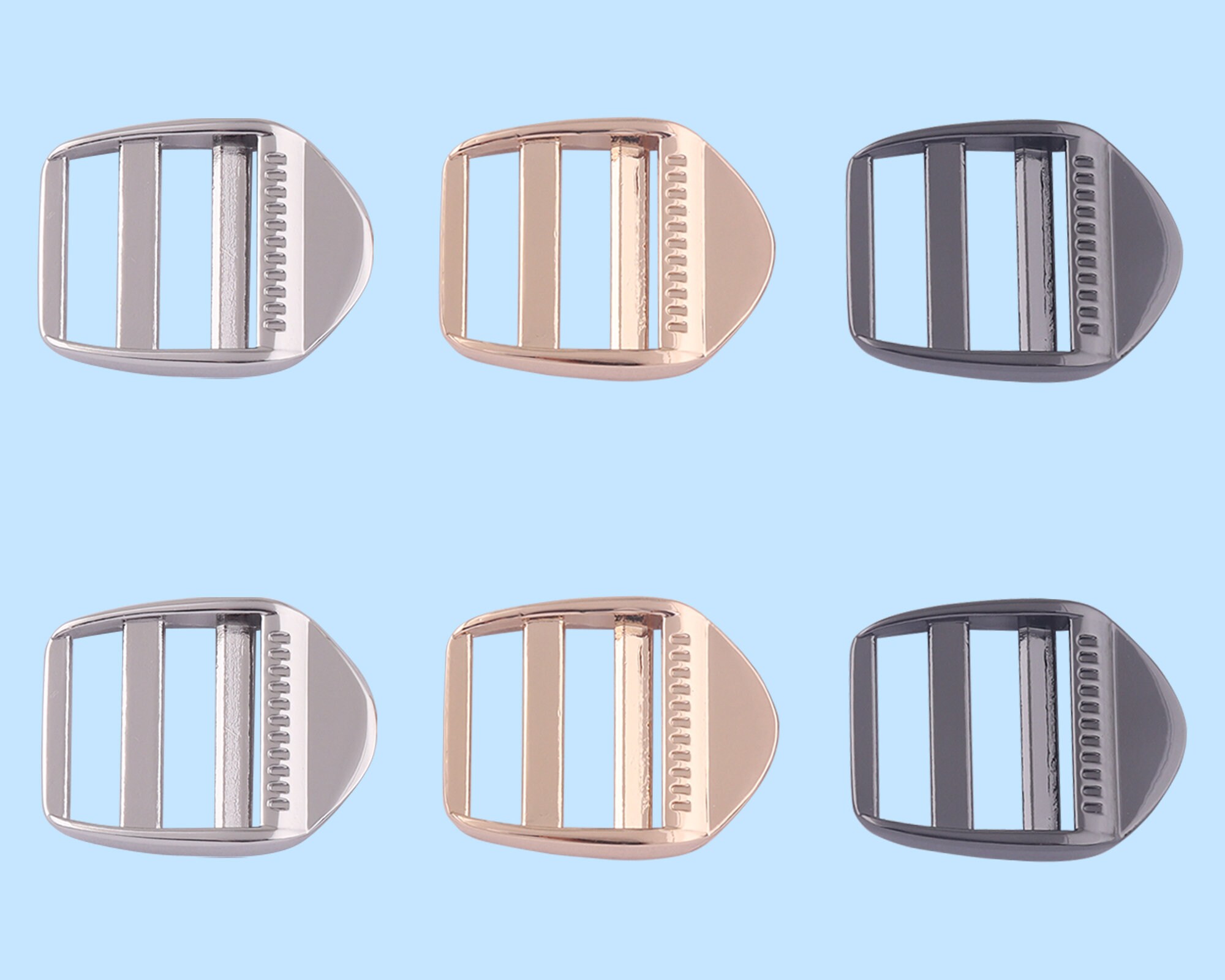 20mm Gunmetal Ladder Tension Lock Slider Adjustable Buckle Webbing ...