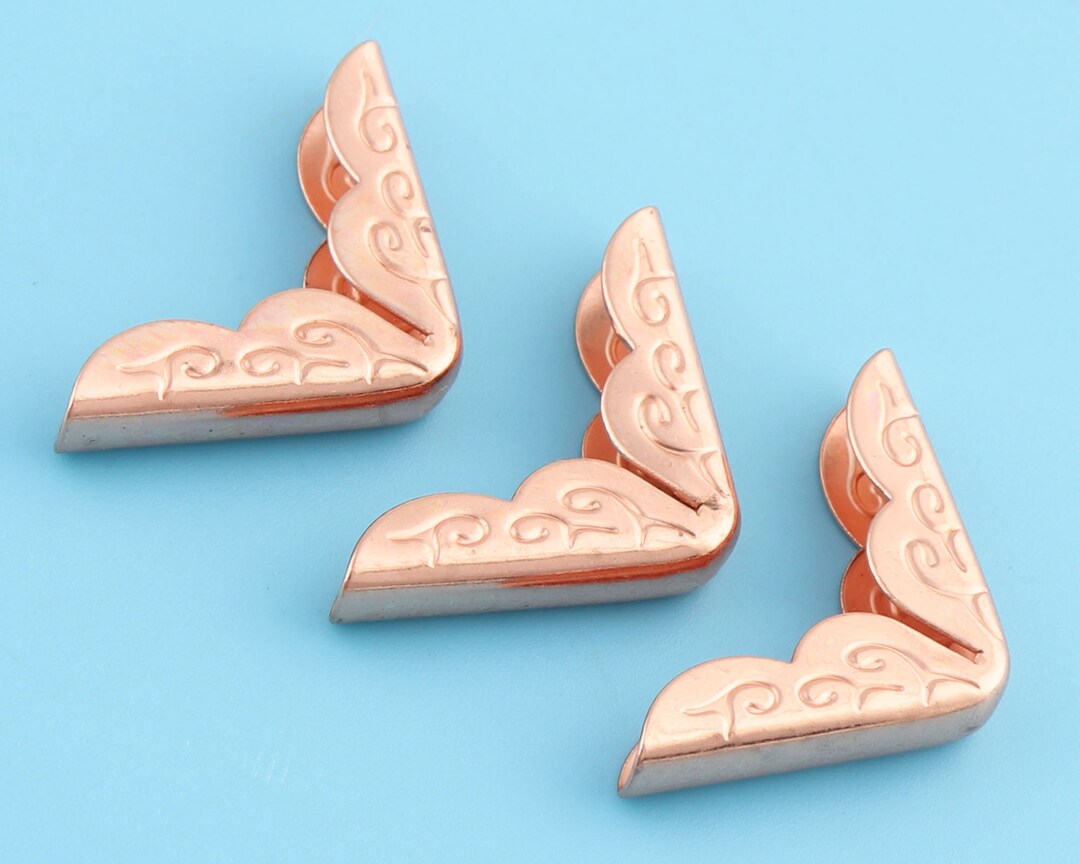 Small Corner Protector Book Corners Purse Corner 21 Mm Rose Gold Color ...