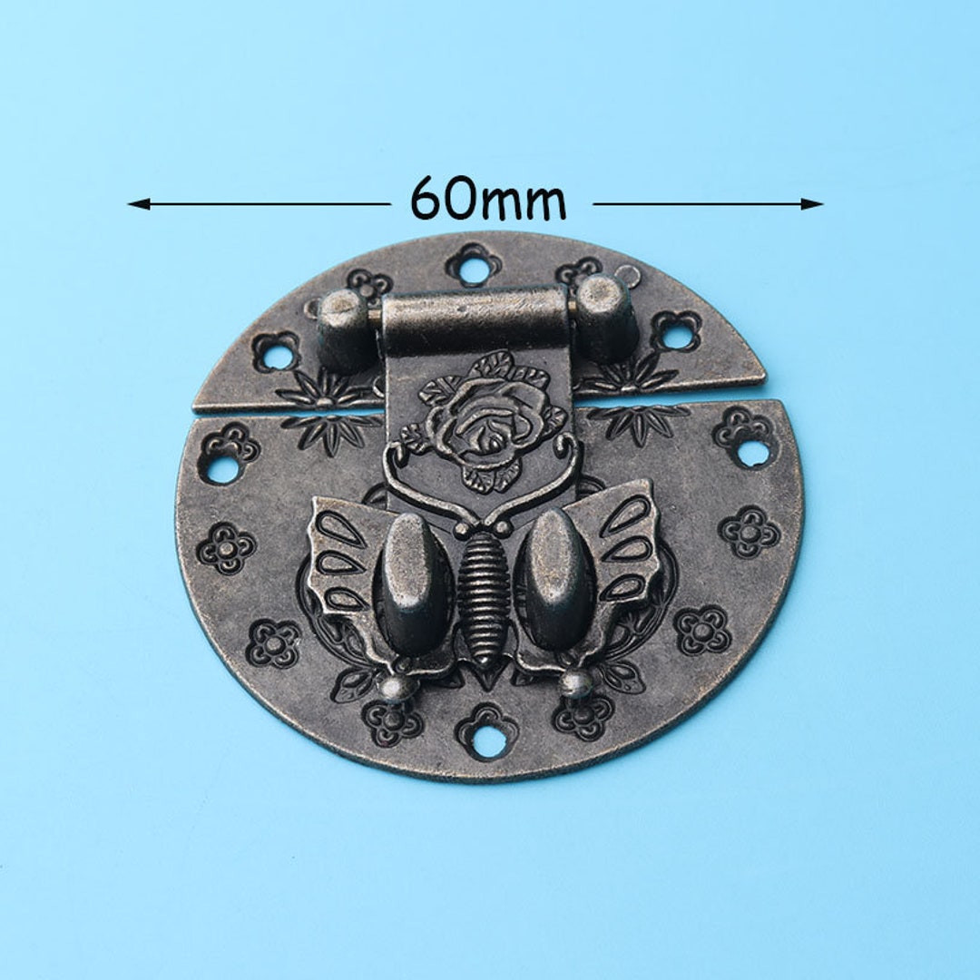 Vintage Bronze Metal Lock Catch Bin Buckle Latch Antique Bronze Box ...