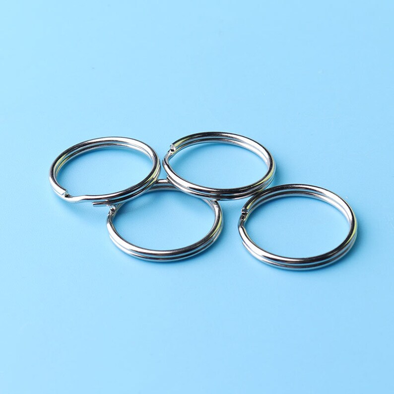 100pcs TINY O-rings Silver Tone Metal O-rings Hoops Sterling Silvwe ...