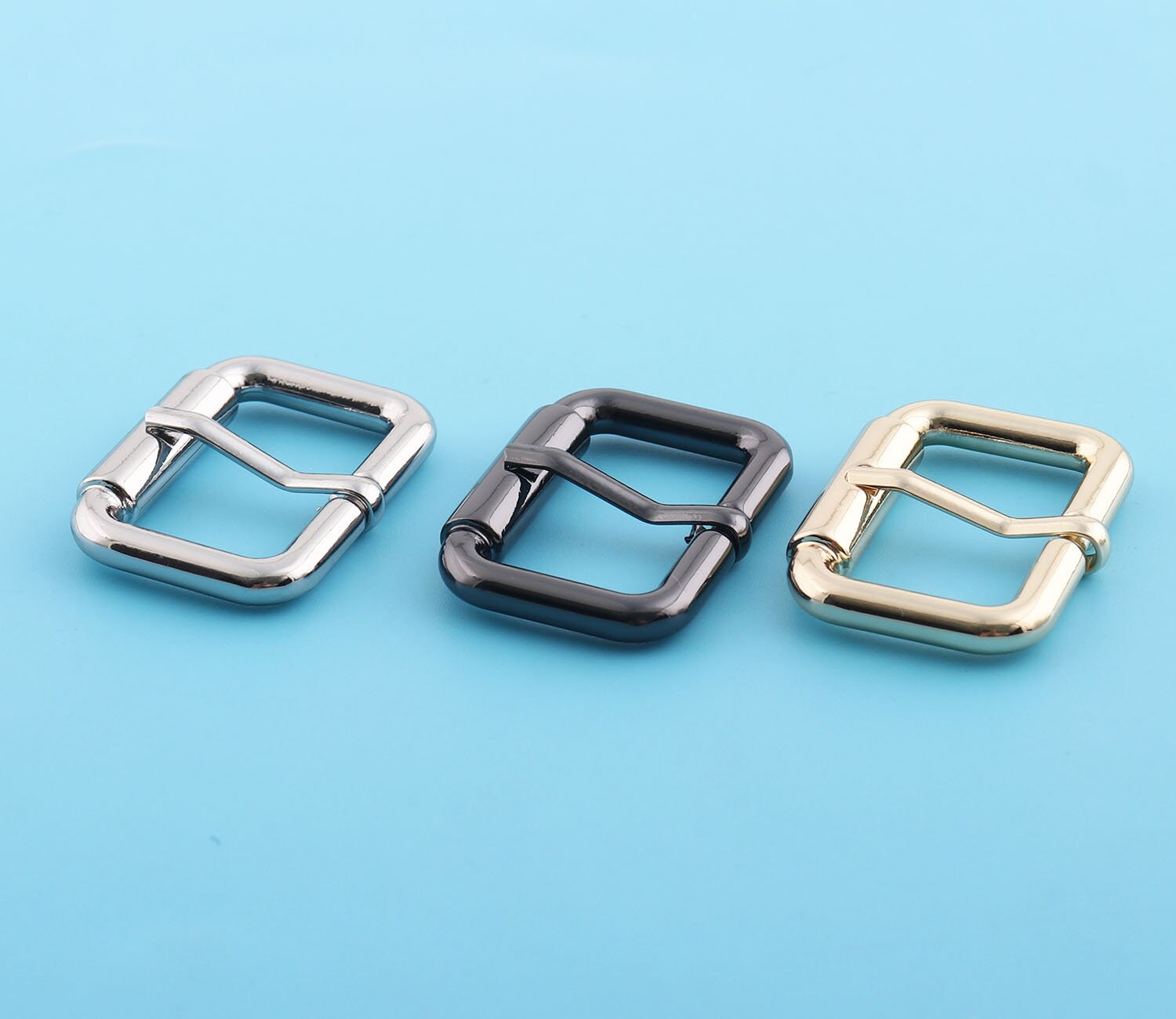 8pc 25mm Pin Buckles Metal Triglide Strap Slide Buckle Keeper ...