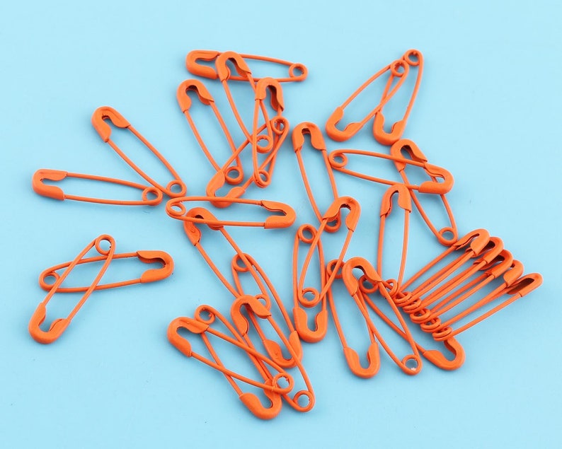 Safety Pin Colorful Pins Metal Safety Pinorange Color 120 - Etsy
