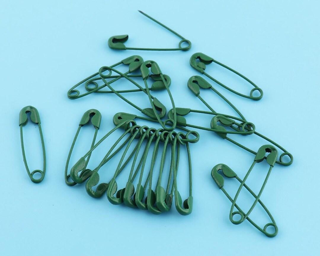 Dark Green Color Safety Pin,metal Safety Pin,colorful Pins, 120 Sets 22 ...