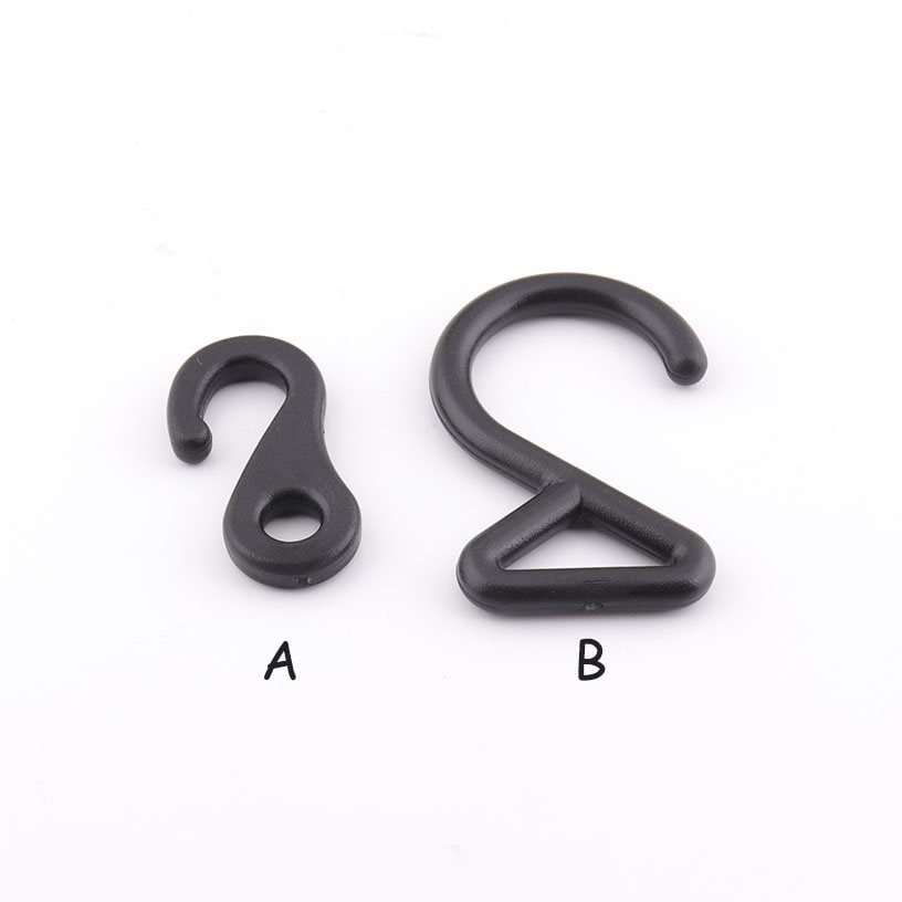 8pcs Buckle Plastic Hook 'S' Shape Hook Clasp Plastic Snap Hooks for ...