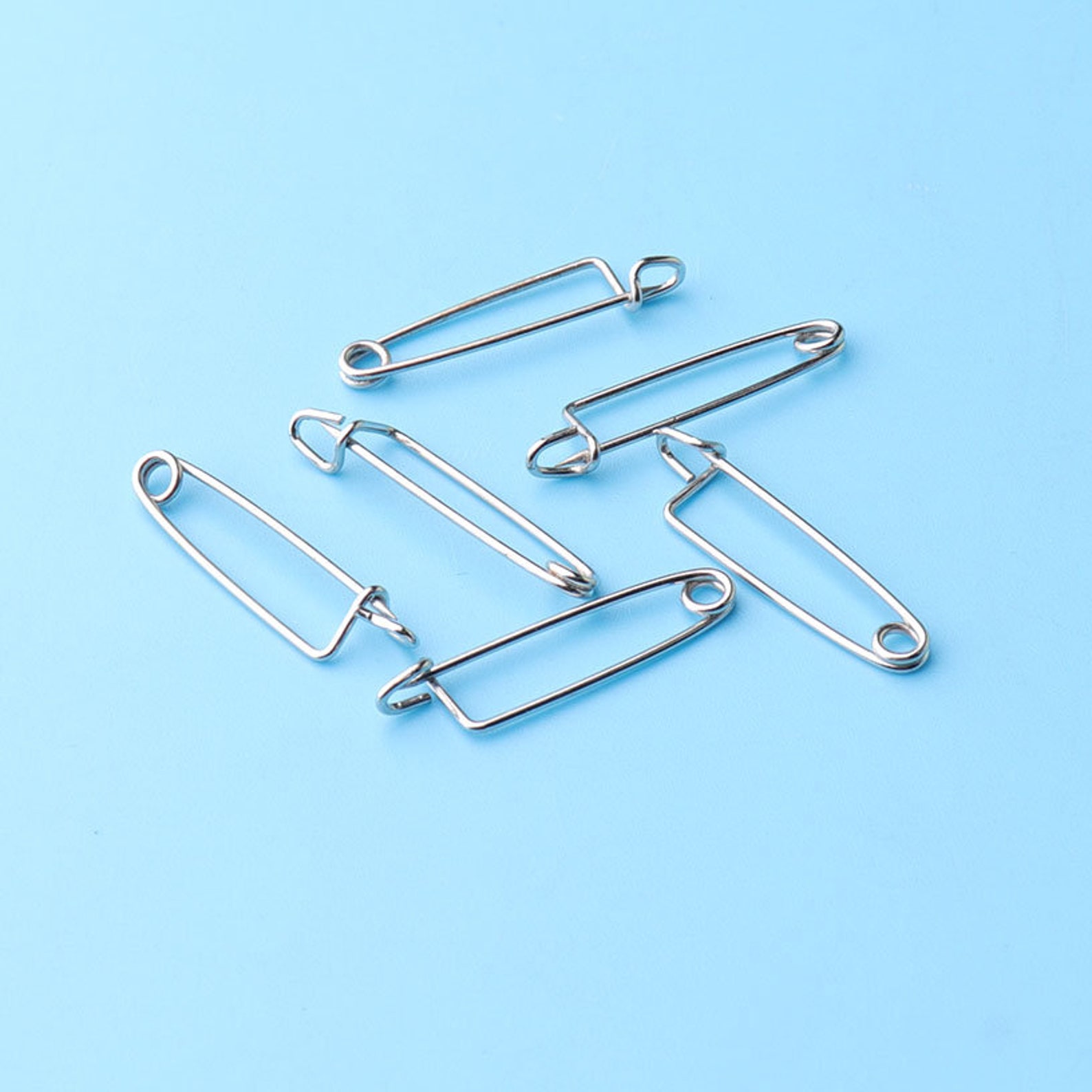 20pcs PIN Mini Sterling Silver SAFETY PIN Brooch -- Baptism Pin, Charm ...