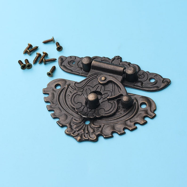 1pcs Antique Bronze Box Latch Rustic Latch Hasp Trunk Latch - Etsy