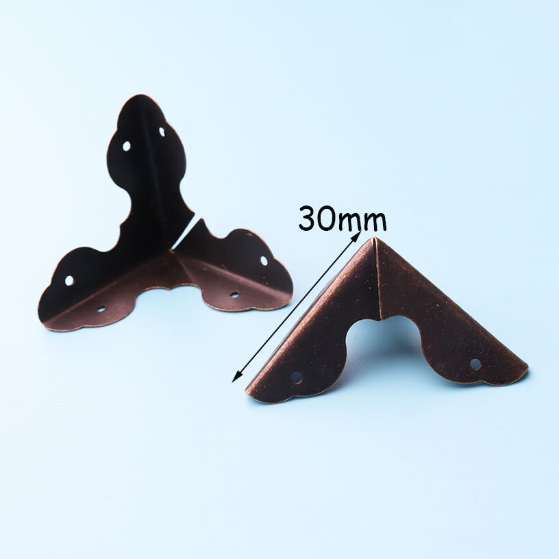 4pcs 30mm Book Corner Antique Bronze Corner Book Cover Making Book ...