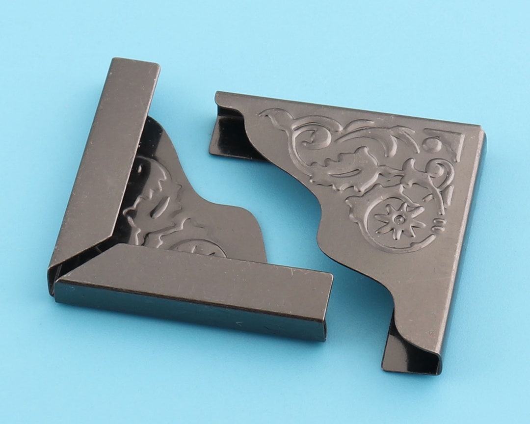 Corner Protector Metal Collar Tip Book Corners,purse Corner 25 Mm Black ...