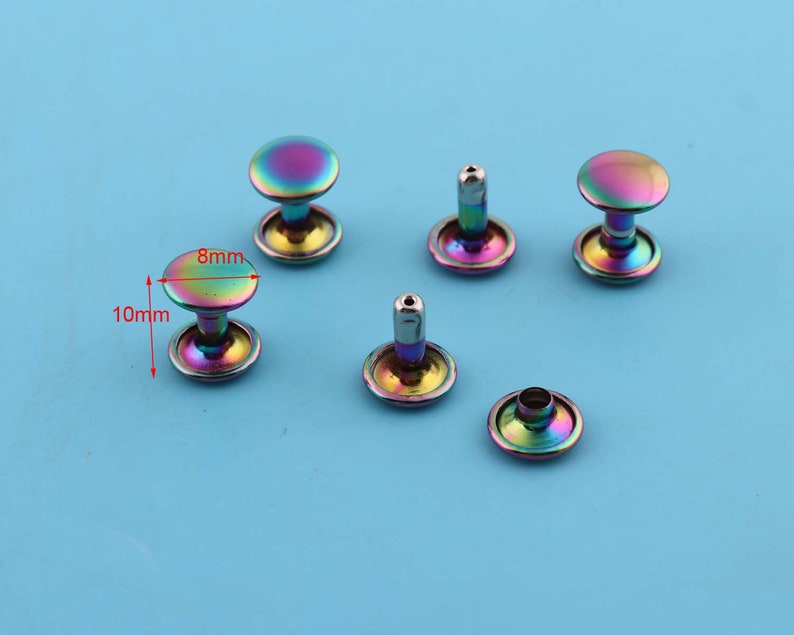 810mm Metal Rainbow Color Double Cap Rivets ,garment Rivets Decoration ...