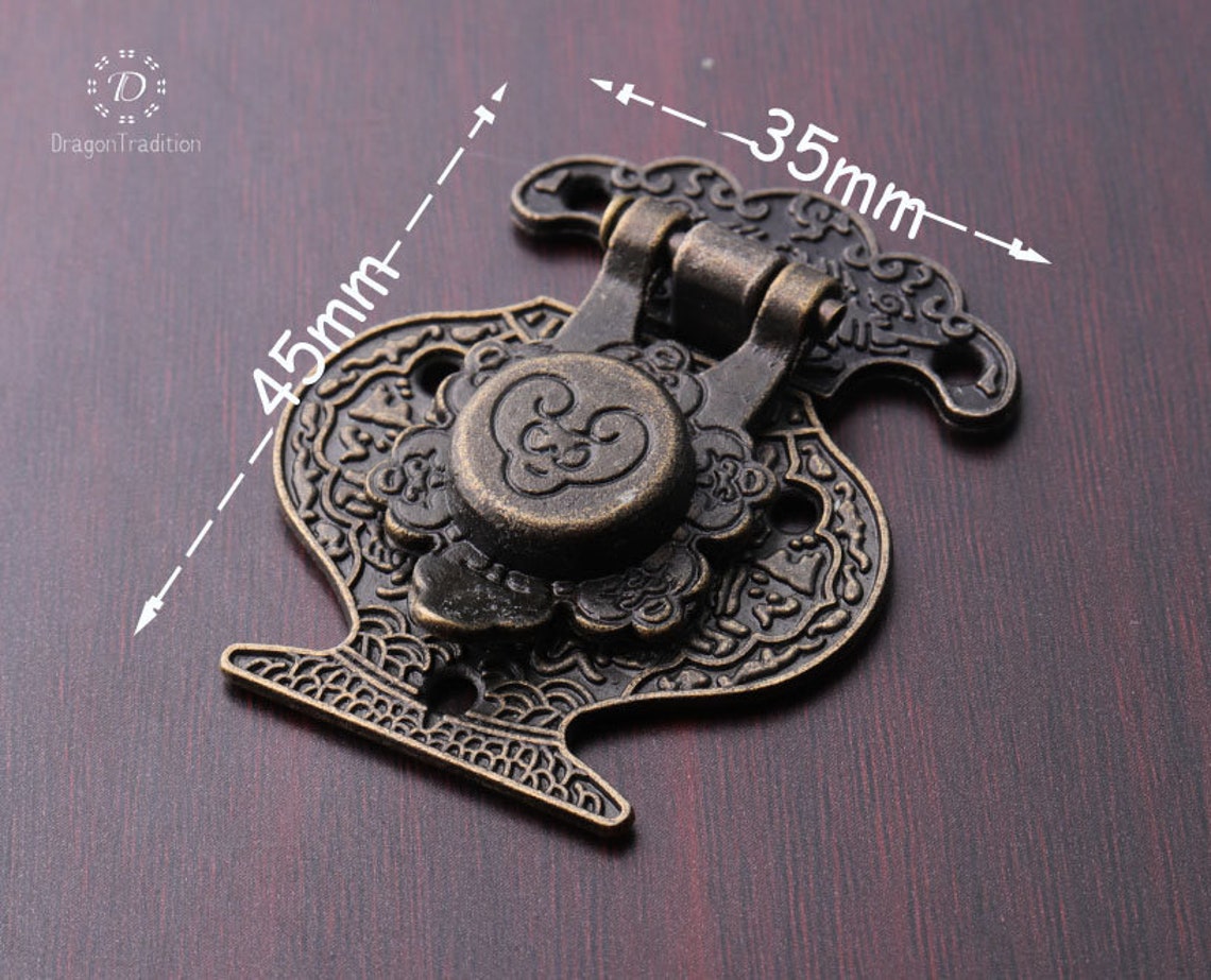 1 Set Vintage Hasp Wooden Box Classical Metal Lock Catch - Etsy