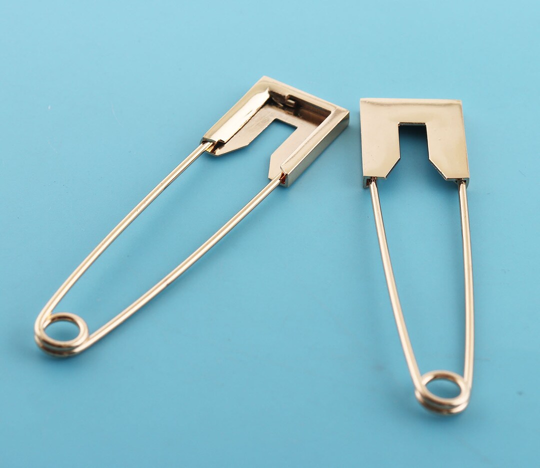 Gold 8 Pcs 80mm Large Safety Pin Giant / Jumbo Horse Blanket Pins ...