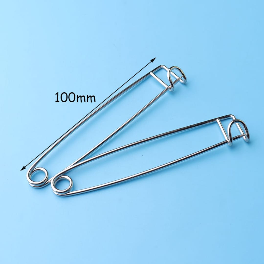 4pcs Large Safety Pin Giant Jumbo Horse Blanket Pins Special Stainless ...