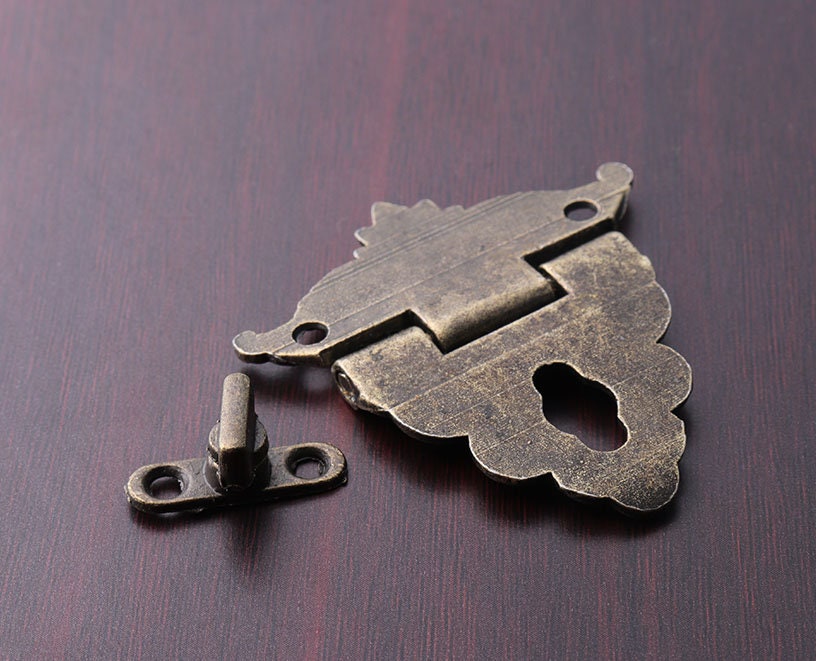 1set Antique Bronze Box Latch, Trunk Hasp, Rustic Latch Hasp, Trunk ...