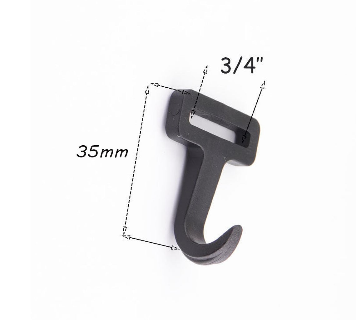 8pcs Webbing Hook Clips Plastic Snap Hooks for Backpack Bags Strap 3/4 ...