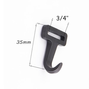 8pcs Webbing Hook Clips Plastic Snap Hooks for Backpack Bags Strap 3/4 ...