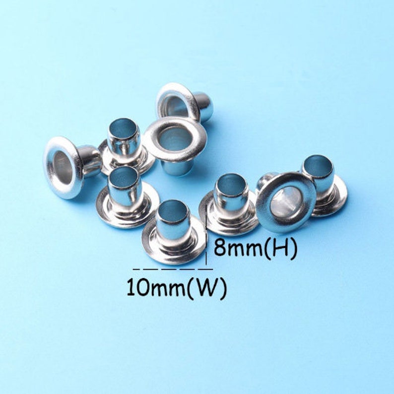 50pcs Silver Eyelet Grommets With Washer Grommets Eyelets Metal Eyelets ...