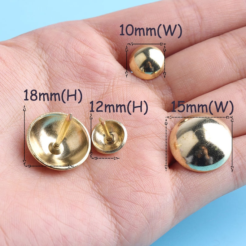 Golden Plated Box Tacks Decoration Screw Fastener Screw Nails Shiny ...