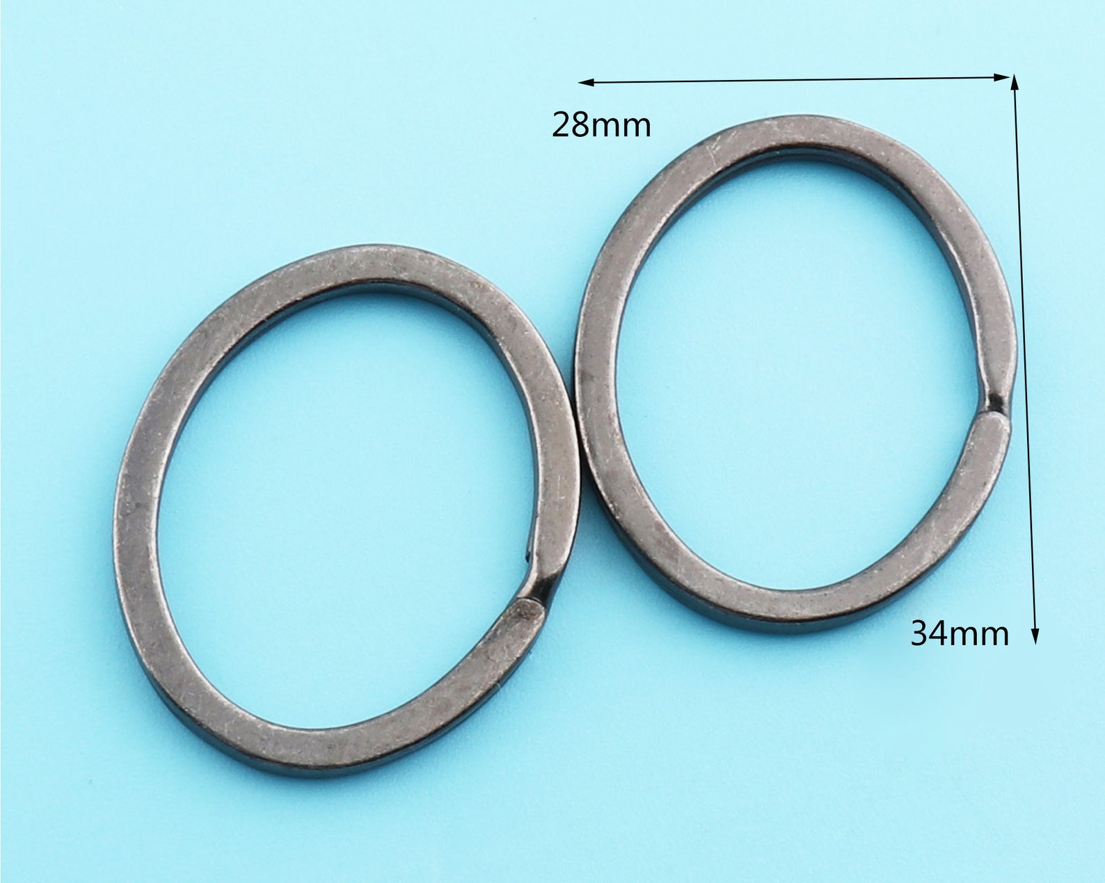 Oval Key Split Rings Metal Oval Rings Key Ring O Ringkey - Etsy