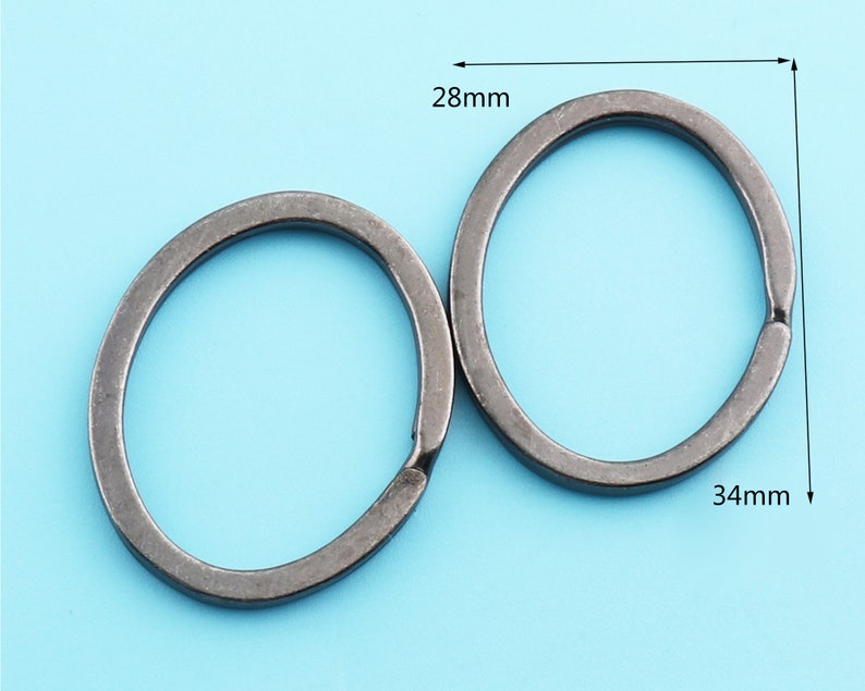 Oval Key Split Rings Metal Oval Rings Key Ring O Ringkey - Etsy