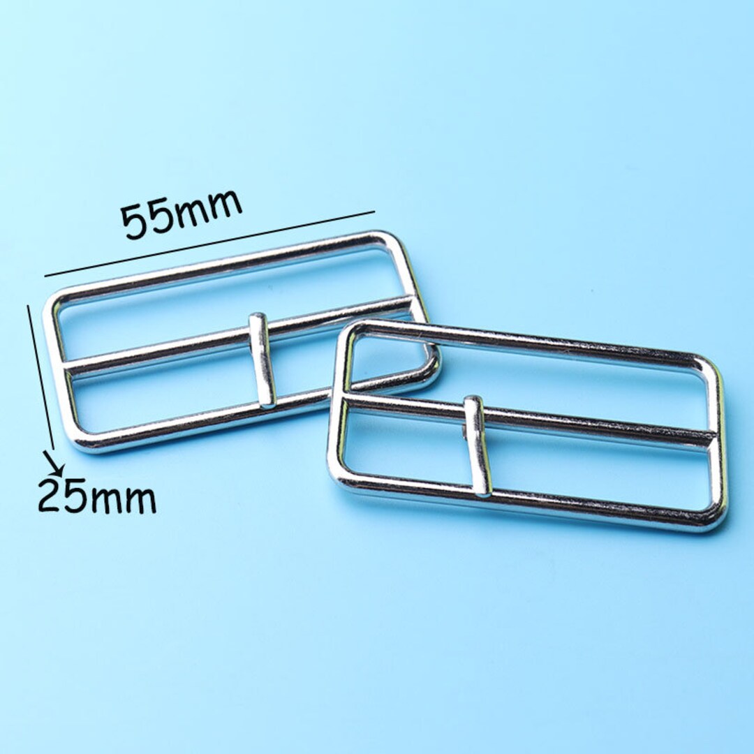 2pcs Fabric Cover Buckle DIY Fabric Buckle - Self Covering Metal Buckle ...