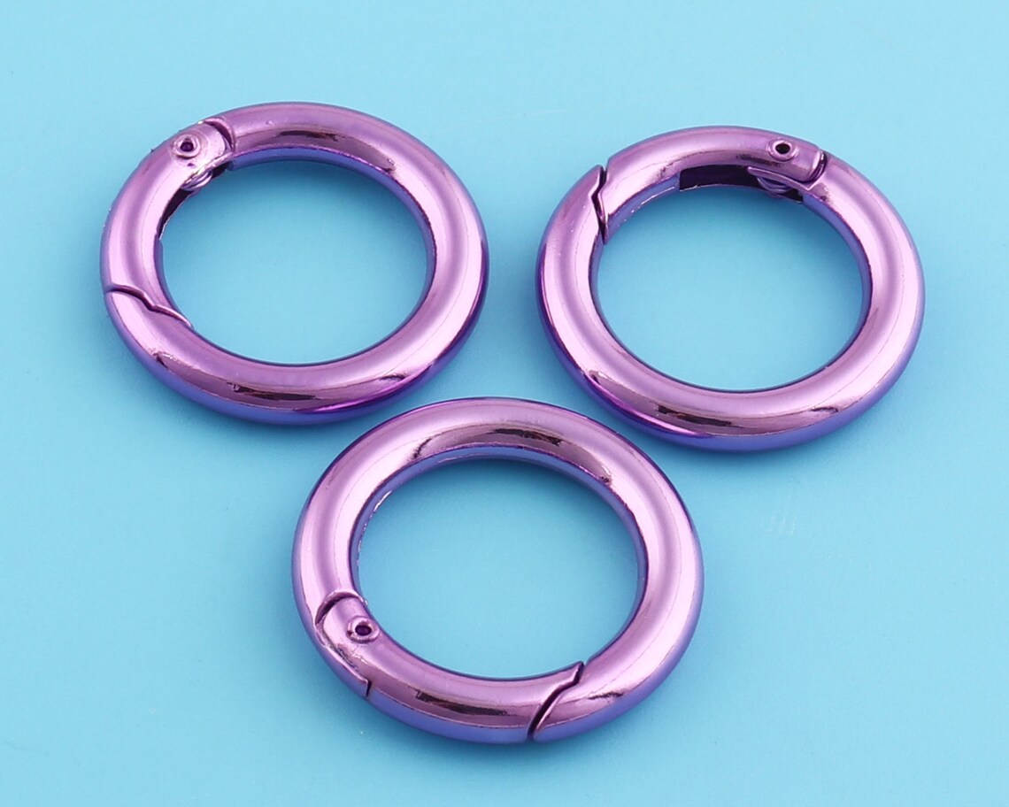 Spring Gate Ring O Ringround Gate Ring With Purple Colorout - Etsy