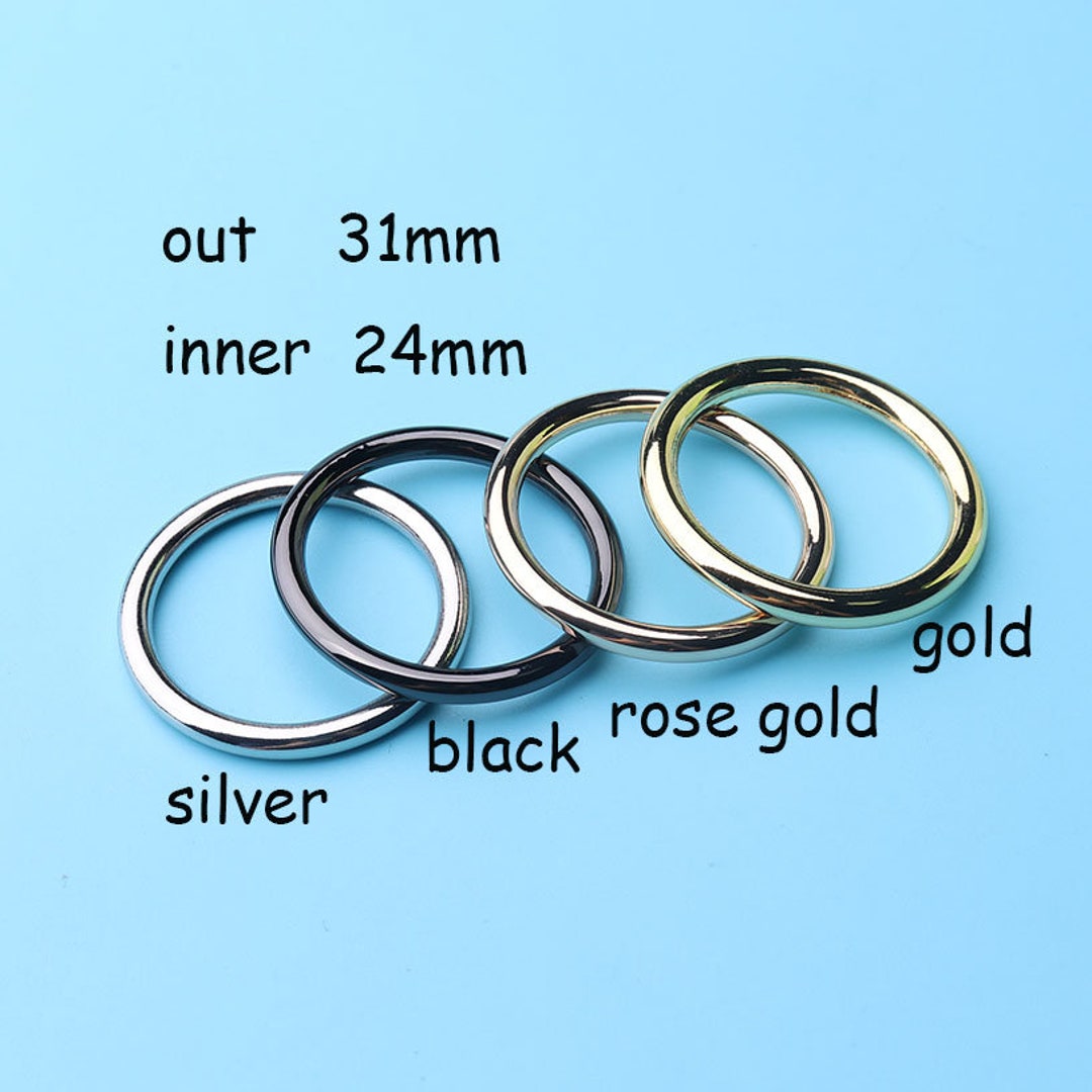 4pcs Metal O Ring, Dog Collar Rings, Circle Rings, Harness Rings ...