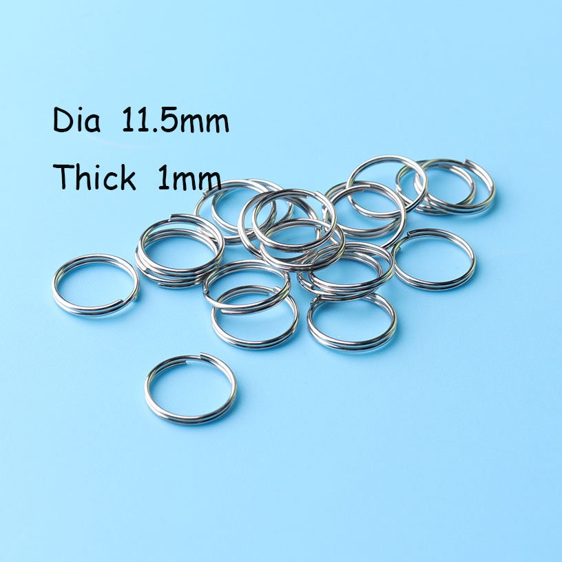 100pcs TINY O-rings Silver Tone Metal O-rings Hoops Sterling Silvwe ...