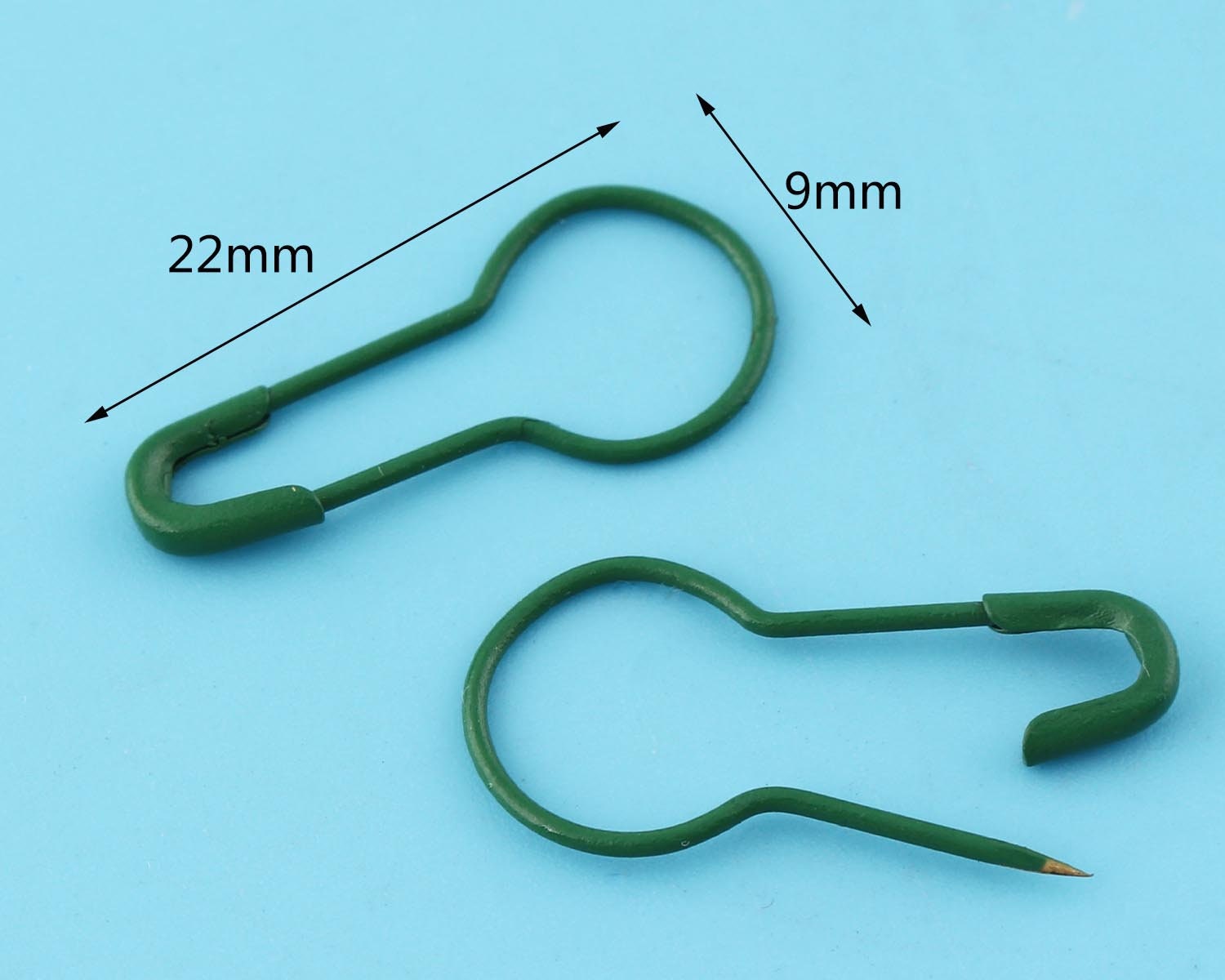 Pin de seguridad de color verde, pin de seguridad de metal, pines ...