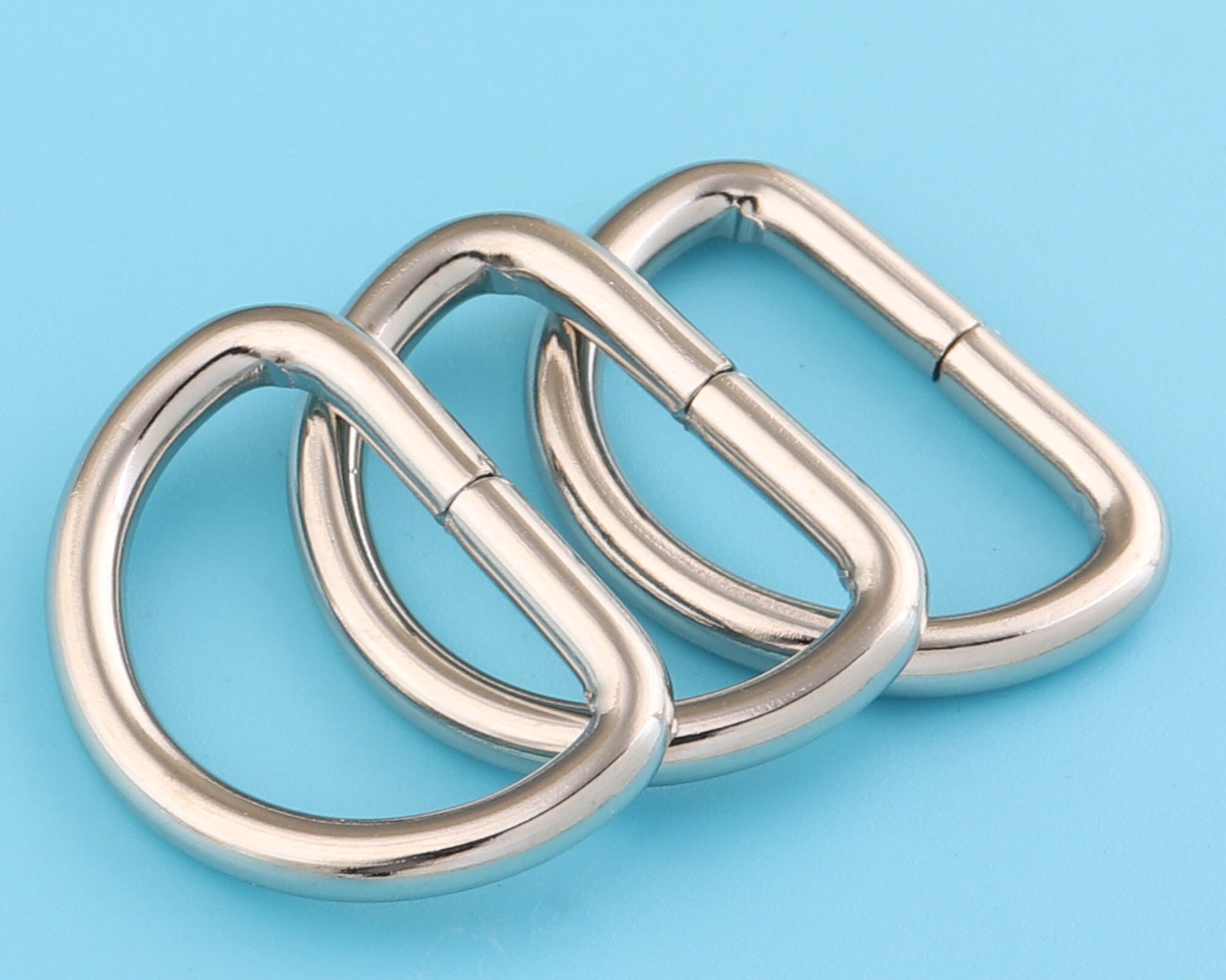 30pcs Silver Metal D Ring, High Quality, for 20mm Webbing Strap ...