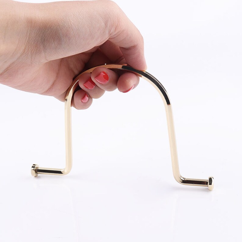 Golden Bag Handle Screw Handbag Handle Carry Ring Rectangle Handbag ...