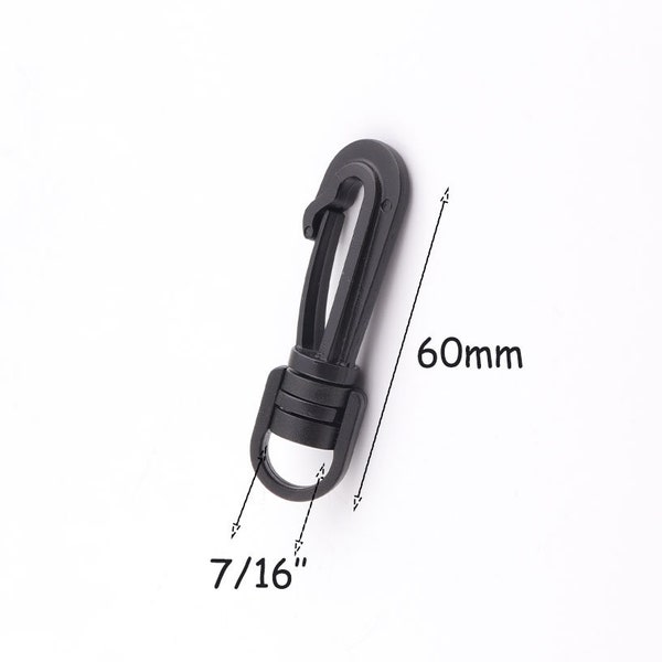 4pcs Plastic Snap Tilt Hook Clips Plastic Snap Hooks for Backpack Bags ...