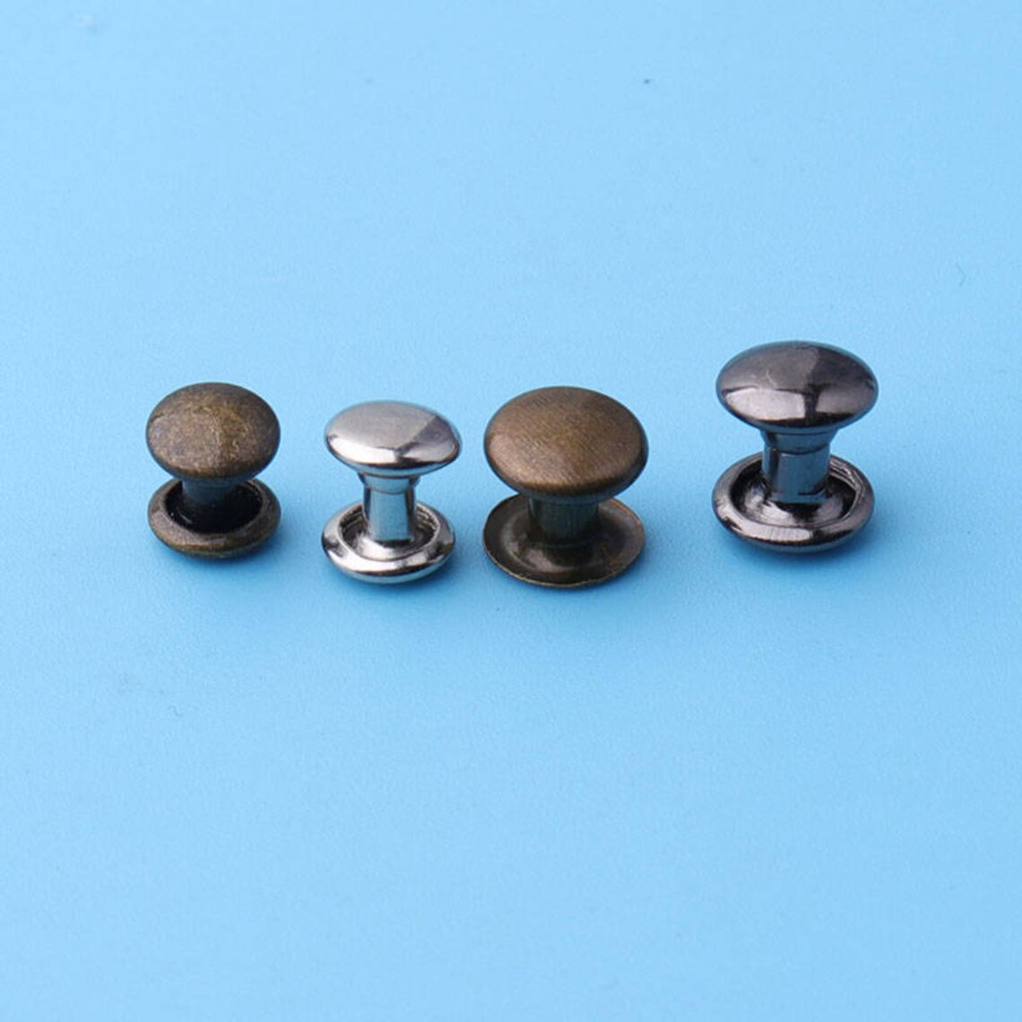 20pcs Round Rapid Rivet Studs Double Cap Rivet for Bags Belts - Etsy