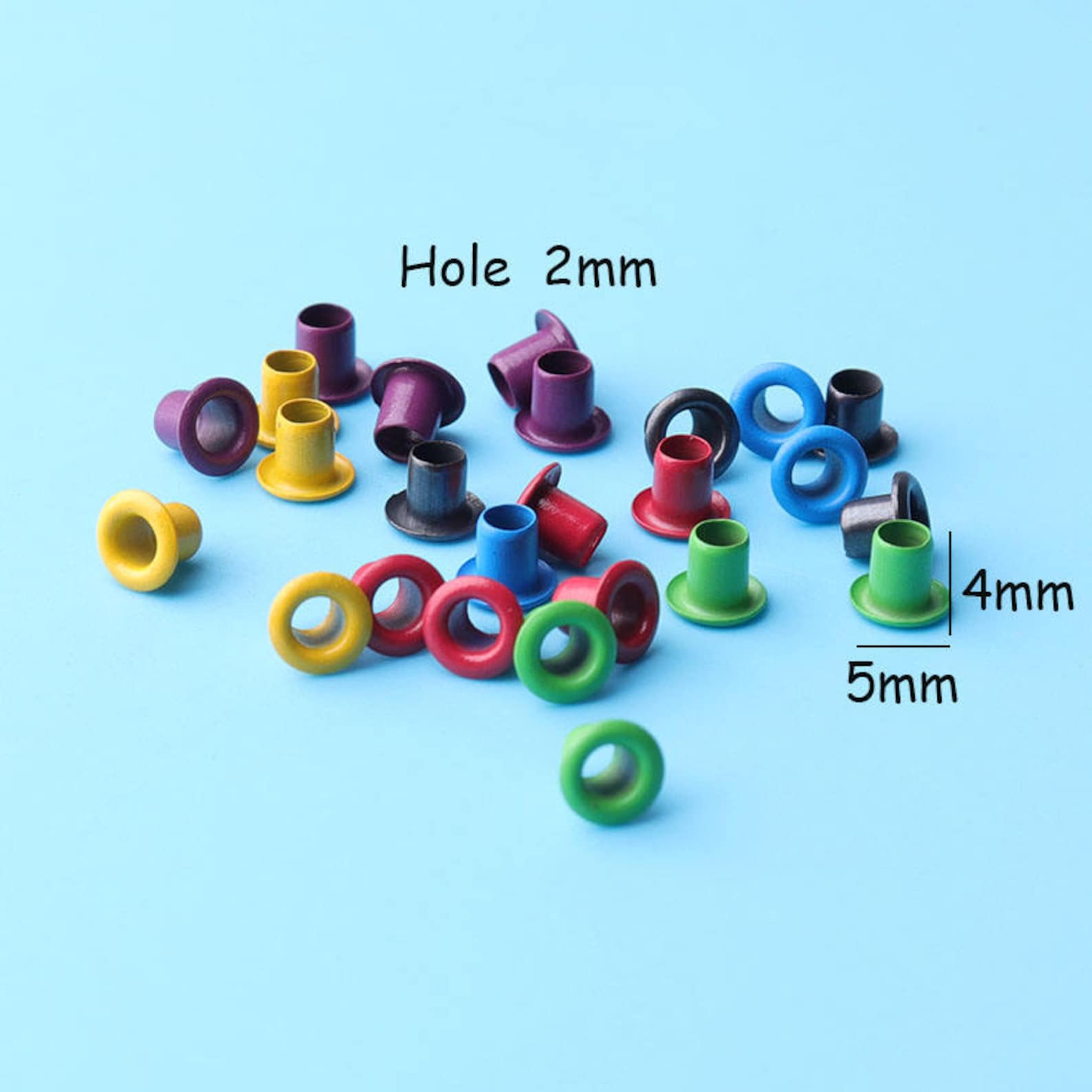 100pcs Eyelets Grommets Happy Colorful 2mm Hole Rivet Studs - Etsy