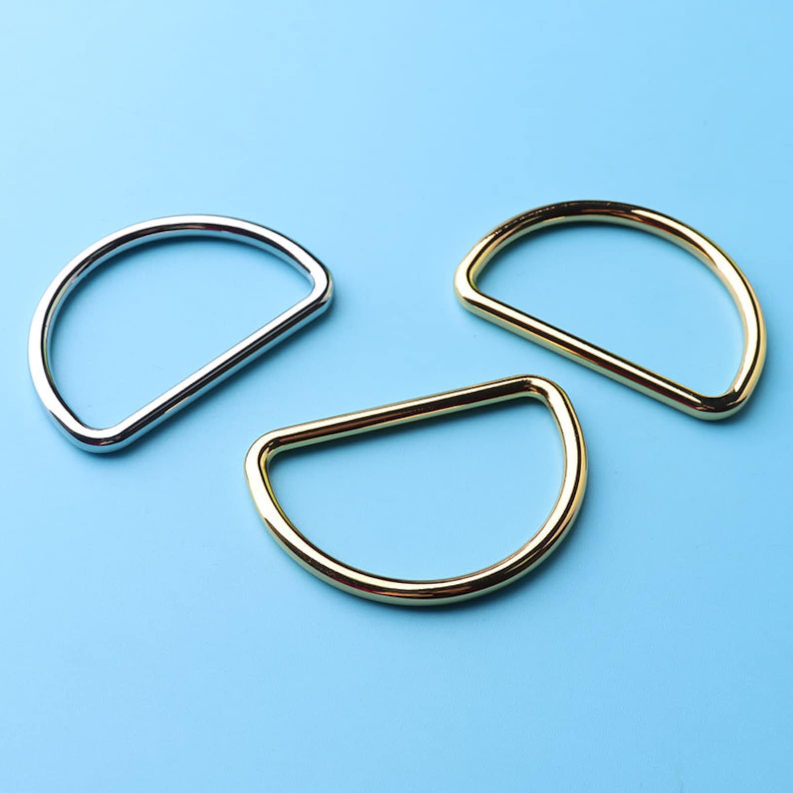 2pcs Strap D Ring Ribbon D Ring Buckle D Ring for Strap 1''1/2inch D ...