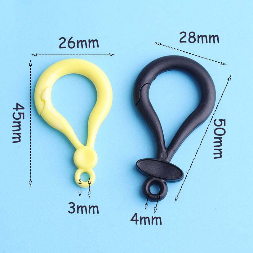 10pcs Plastic Key Chain Holders Clasps Plastic Clip Snap Hook - Etsy