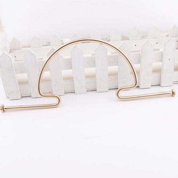 Golden Purse Handle Bag Handle Rectangle Handbag Handle Bag | Etsy